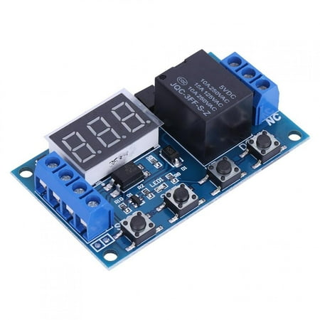 Peahefy Adjustable Timer Module,DC 6V~30V Trigger Delay On/Off Cycle Timer Relay Switch Module w ...