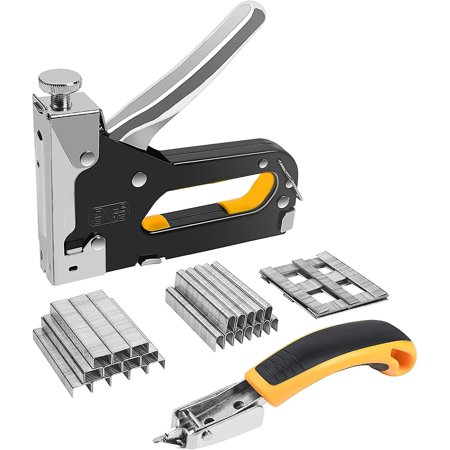 Wall Stapler,3-in-1 Manual Stapler With 3000 Staples And Staple Remover ...