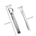BESTYASH 4PCS Stainless Steel Seafood Clamp Set for Picking Up Food ...