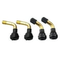 4Pcs Tyre Valves Stem Right Angle Snap-in Rubber 90 Degree Brass for ...