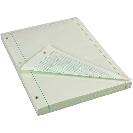 Engineering Computation Pad, 8.5" x 11", Quad/Margin Rule, 200 Sheets ...