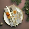 Bahomeck Napkins Set Of 4 Reusable Washable Square Fabric Dining Table ...