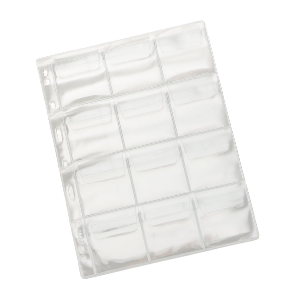 Lot of 10 12 Pockets Capsules Case Holders Album Sheets - Walmart.com