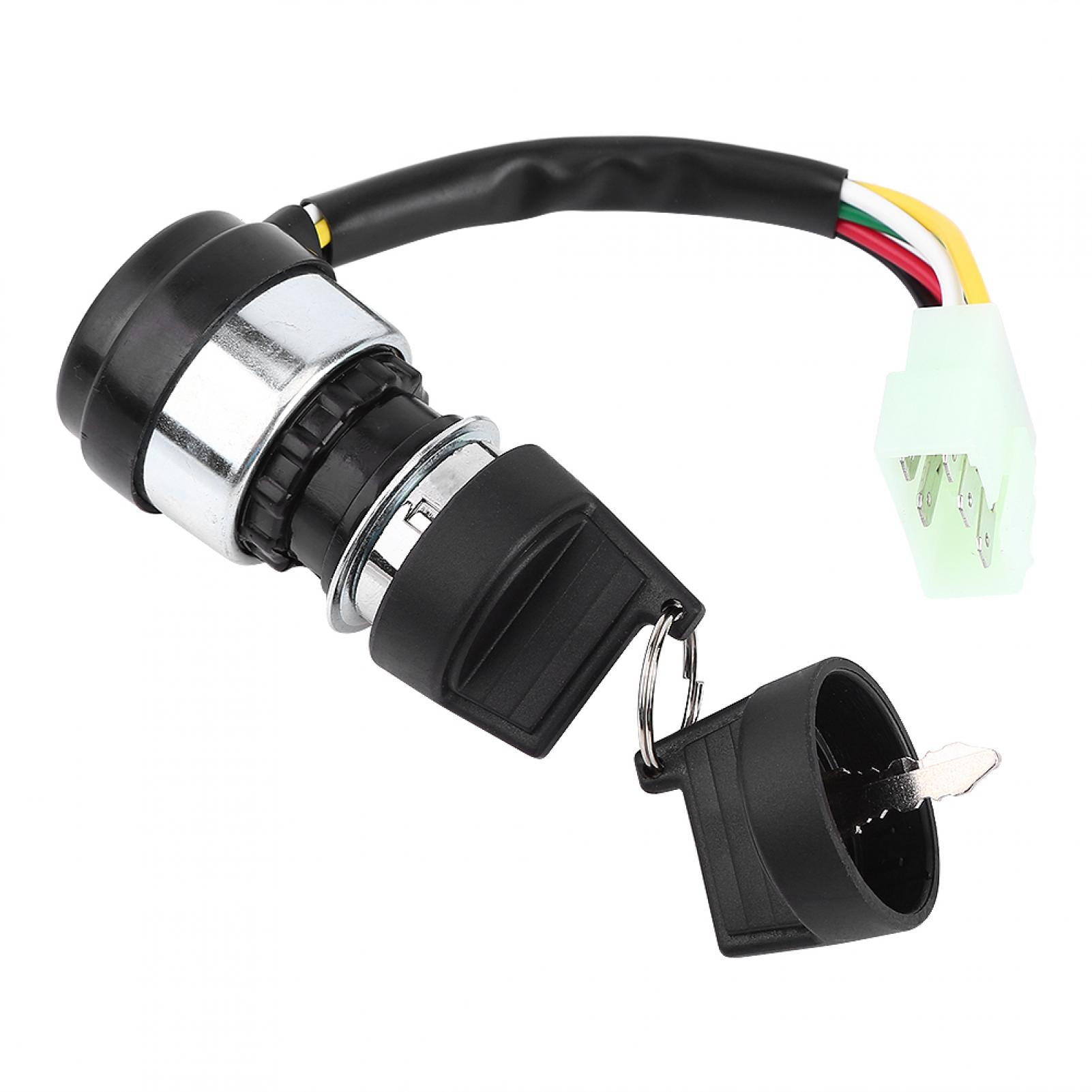 ATV Ignition Switch, Universal Black Ignition Switch Assembly Plastic 5 ...