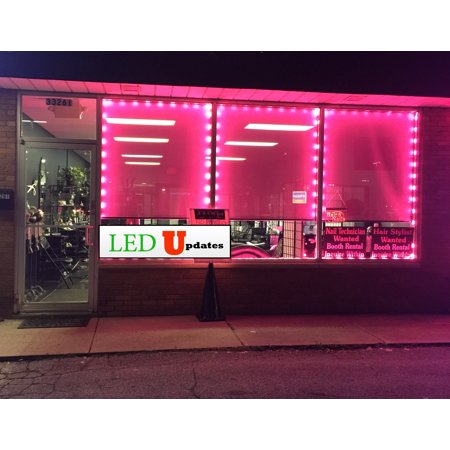 20ft Storefront super bright Magenta hot pink LED Light module 5630 ...
