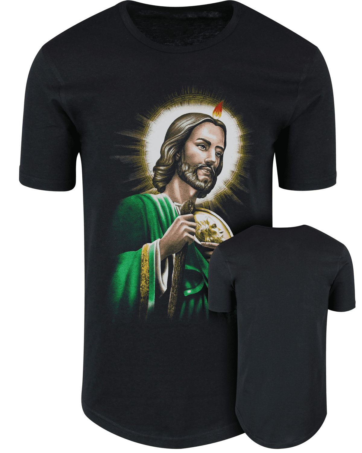 Mens Graphic Dropcut Shirt San Judas de Tadeo Tshirt, St Jude Patron ...