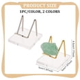 2Pcs 2 Colors Square Transparent Acrylic Mineral Display Stands Rough ...