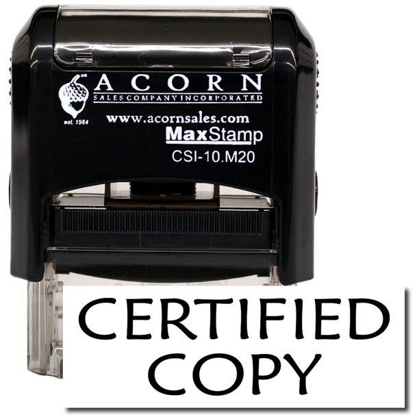 Self-Inking Certified Copy Stamp - Walmart.com