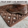 Front Door Mat with Drainage,24x36 Rubber Heavy Duty Dirt Trapper ...