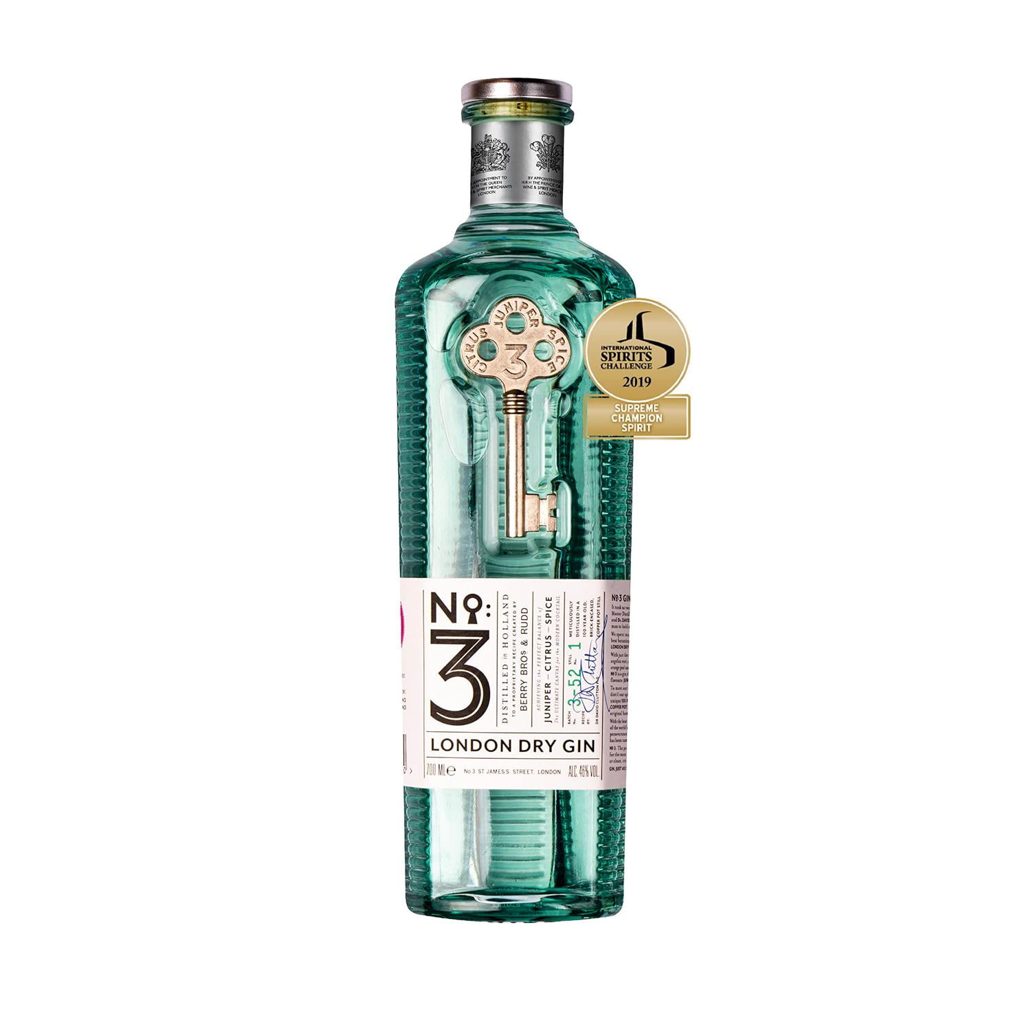 Pack de 4 Ginebra The London No. 3 700 ml | Bodega Aurrera en línea