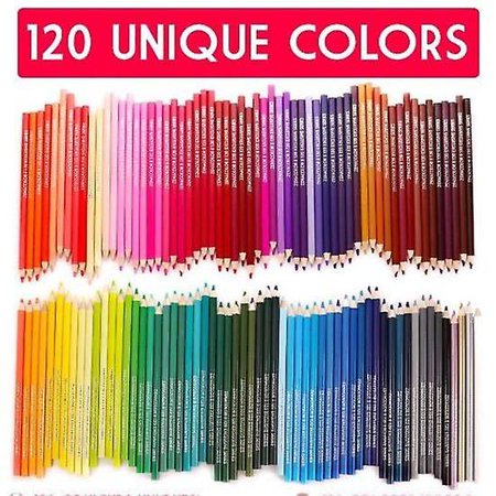 Box Of 120 Colored Pencils, The Best Pencils For Children, Adults And ...