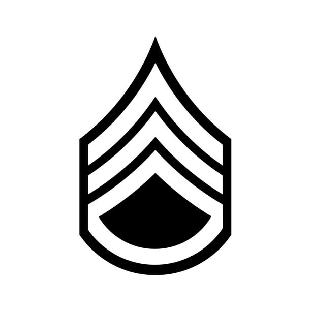 E-6 Staff Sergeant Rank Sticker Decal Die Cut - Self Adhesive Vinyl ...