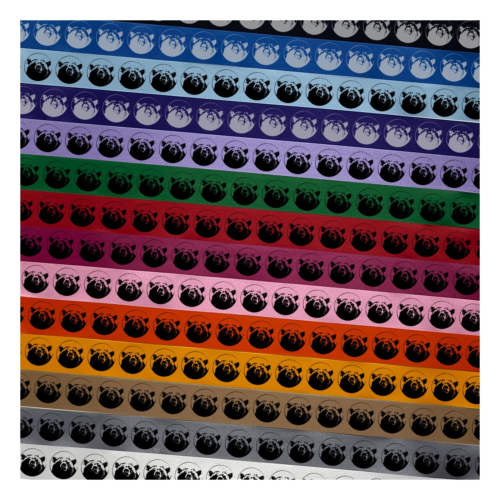 Bear Head Satin Ribbon for Gift Wrapping Bows Craft DIY Projects - 3 ...