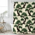 66x72 Inch Shower Curtains for Bathroom, Bonsai Tree Fabric Bath ...