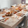 Fall Placemat Orange Pumpkin Thanksgiving Placemats for Dining Table ...