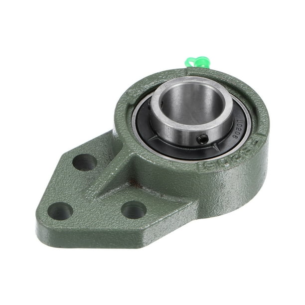 Uxcell UCFB206 Hanger Bearing Unit 30mm Bore Cast Iron Bearing Unit Set Screw Lock - Walmart.com
