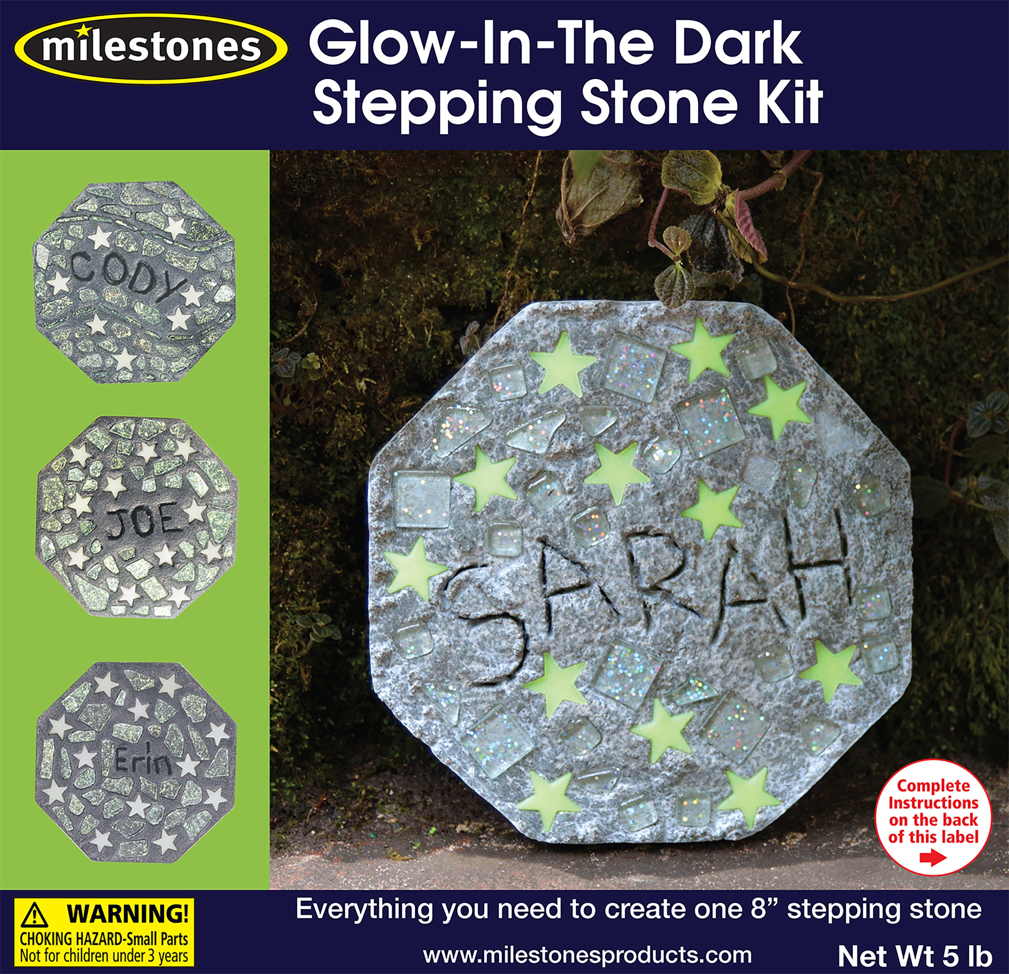 Mosaic Stepping Stone Kit-Glow-In-The-Dark - Walmart.com