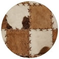 Articulated Texture Cowhide Texture Round Area Rug Carpets for Living ...