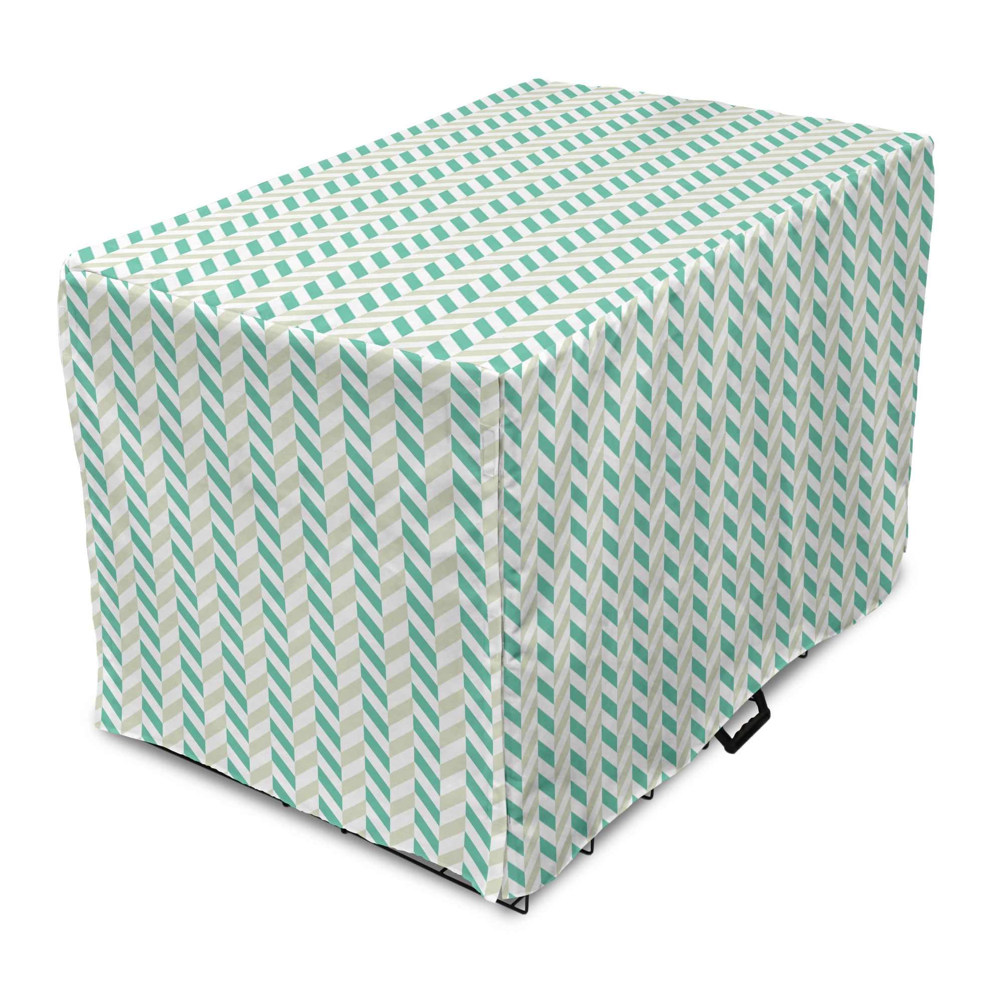 Chevron Dog Crate Cover, Chevron Herringbone Pattern Springtime ...