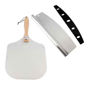 WPPO 16 x 18 x 40 in. Aluminum Pizza Peel with Wooden Handle - Walmart.com