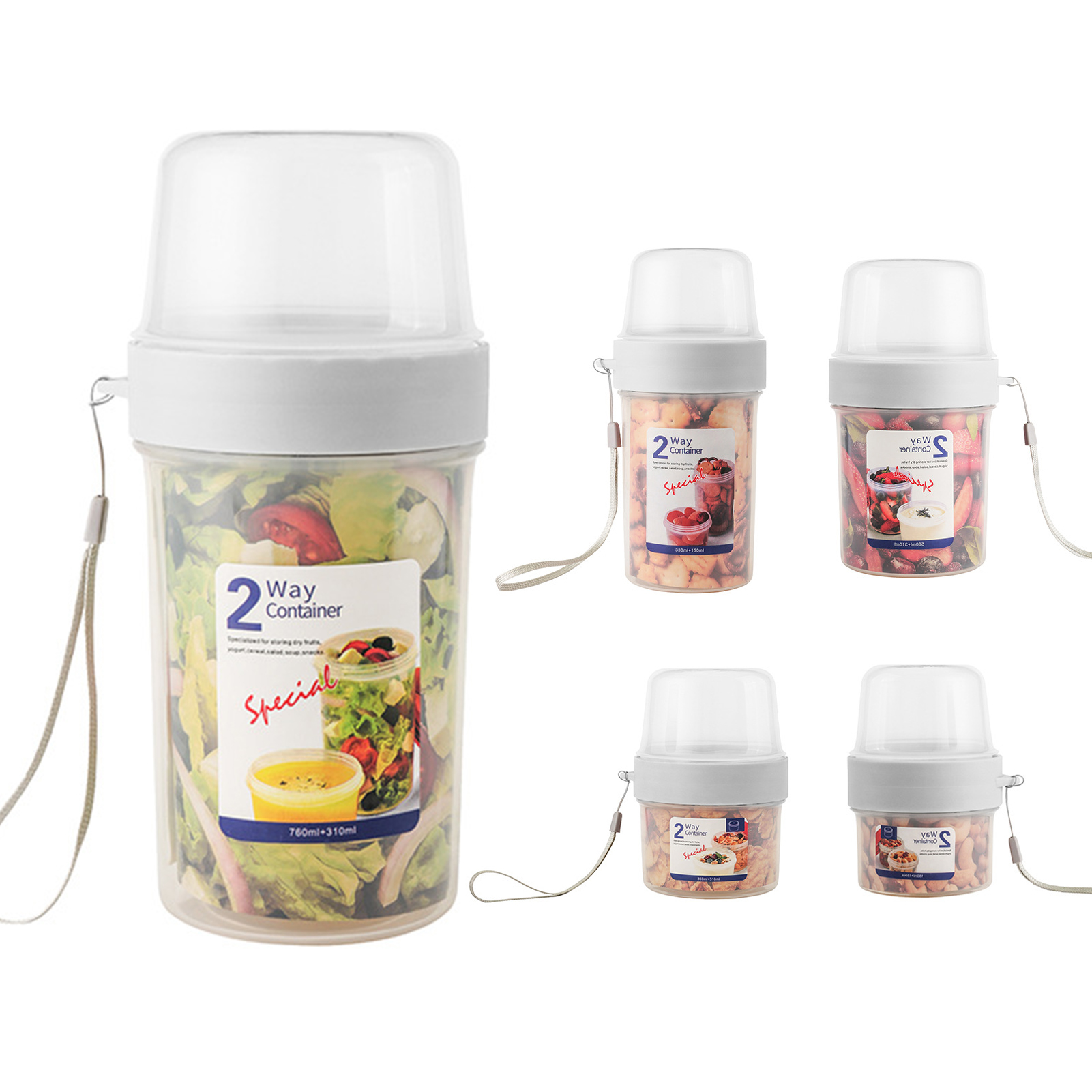 Travelwant Food Storage Container, Plastic Food Containers with ...