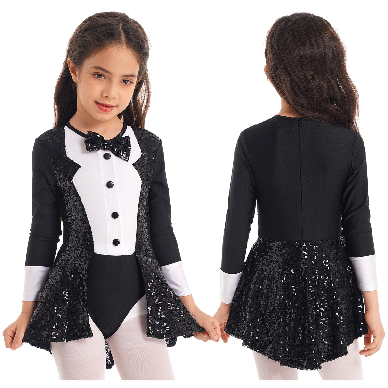 MSemis Girls Sequins Dance Dress Ballet Gynmastics Leotard Modern Jazz ...