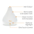 Free Shipping! Crane Cone Shape Ultrasonic Cool Mist Aroma Diffuser ...