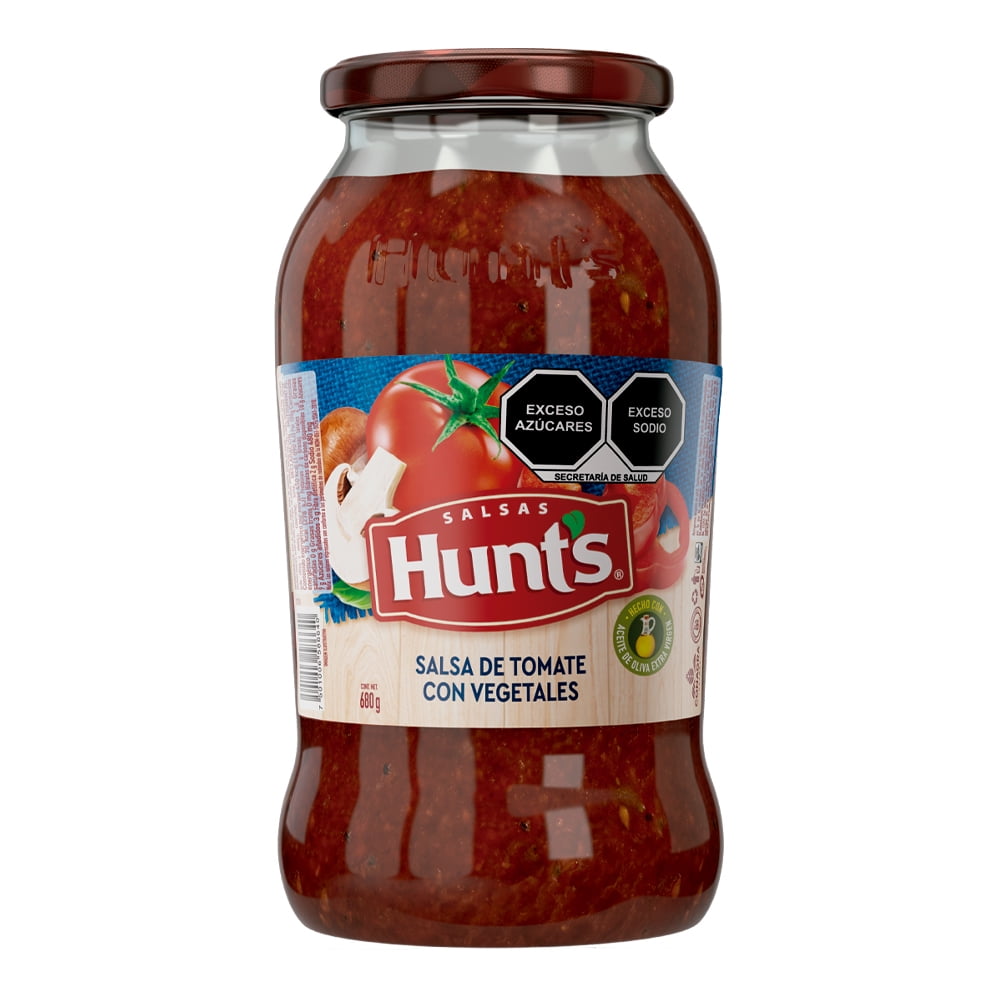 Salsa de tomate Hunts receta casera con vegetales 680 g | Walmart en línea