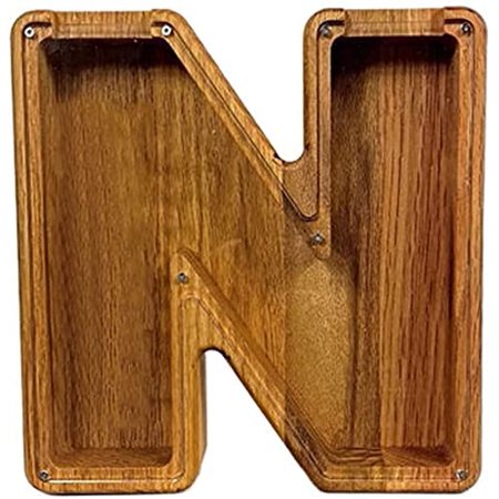 Alphabet Piggy Bank, 26 English Wooden Alphabet Money Box for Boys ...