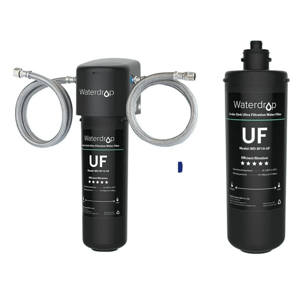 Waterdrop 10UA-UF Under Sink Water Filter System AND WD-RF10-UF Water ...