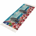 Entryway Door Mat 2'x 4', Red Blue Flag Non Slip Washable Throw Rug ...