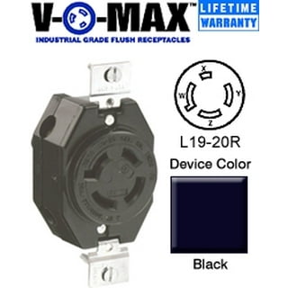 Midwest BR54U 50A, 3P, 120/240V, RV Receptacle, NEMA 14-50R - Walmart.com