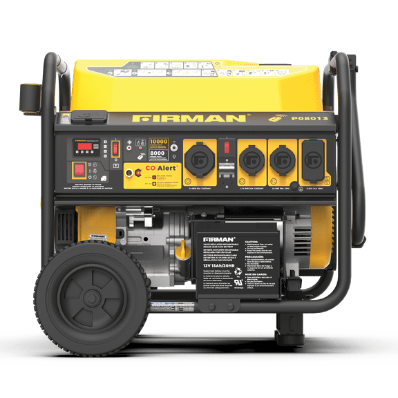 FIRMAN Tri Fuel 10,000 Watt Portable Generator with Electric Starter ...