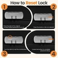 Fireproof Water-Resistant Document Storage Box with Combination Lock ...