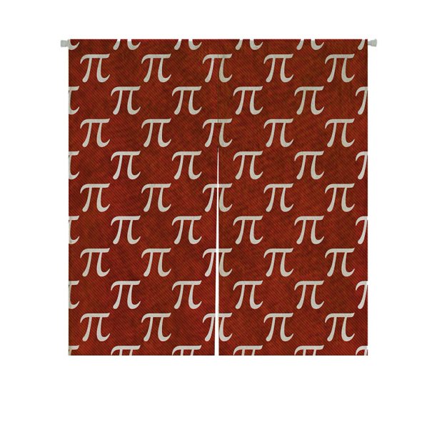 ABPHQTO Rojo blanco Pi símbolo japonés Noren cortina puerta ventana ...