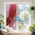 Abstract Red Ombre Marble Texture Window Privacy Film, Rainbow Film ...