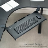 VIVO Clamp-on Computer Keyboard & Mouse Under Desk Slider Tray for ...