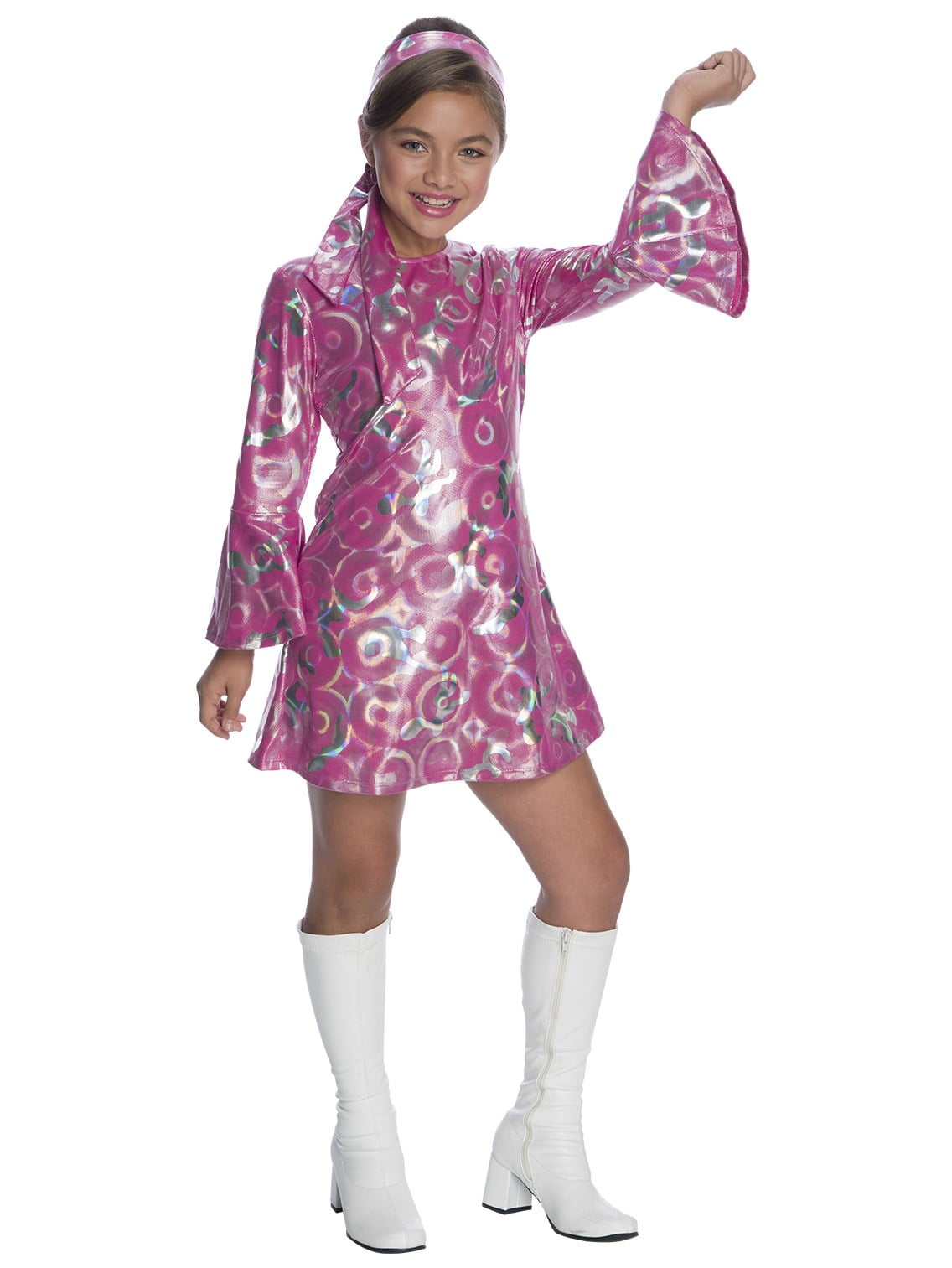Girls Disco Princess Costume - Walmart.com