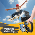 Zeadio Video Handheld Stabilizer with Triple Cold-Shoe Grip, Smartphone ...