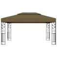 vidaXL Gazebo Pop up Canopy Party Tent Patio Pavilion Shade with Double ...