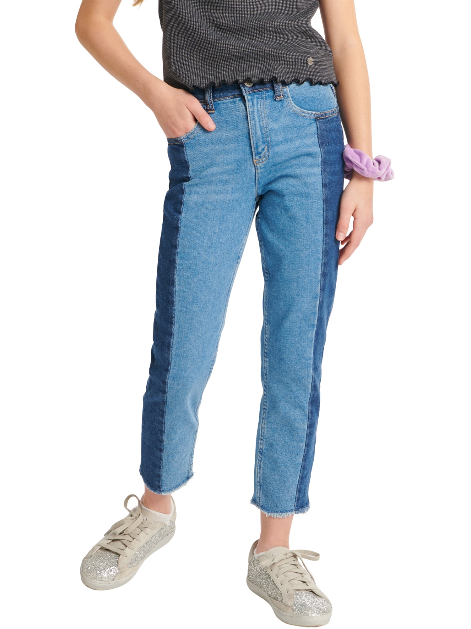Justice Girls Mini Mom Jean, Sizes 6-18, Slim & Plus - Walmart.com