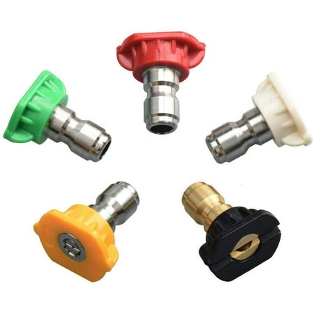 Pressure Washer Spray Nozzle Tips, 1/4 Degree Quick Connect, Multi ...