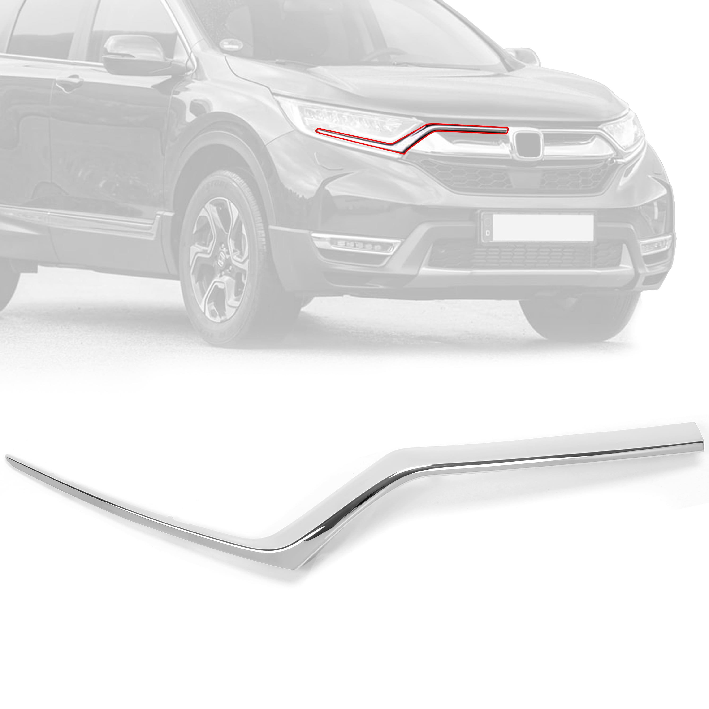 Kojme Headlight Molding for 2017 2018 2019 Honda CR-V Front Bumper Head ...