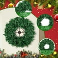 Decor 4 Pcs Christmas 10 Inch Artificial DIY Faux Plain Wreaths Front ...