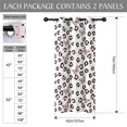Butterfly and Leopard Pink Pattern Blackout Curtains,Triple Weaved ...