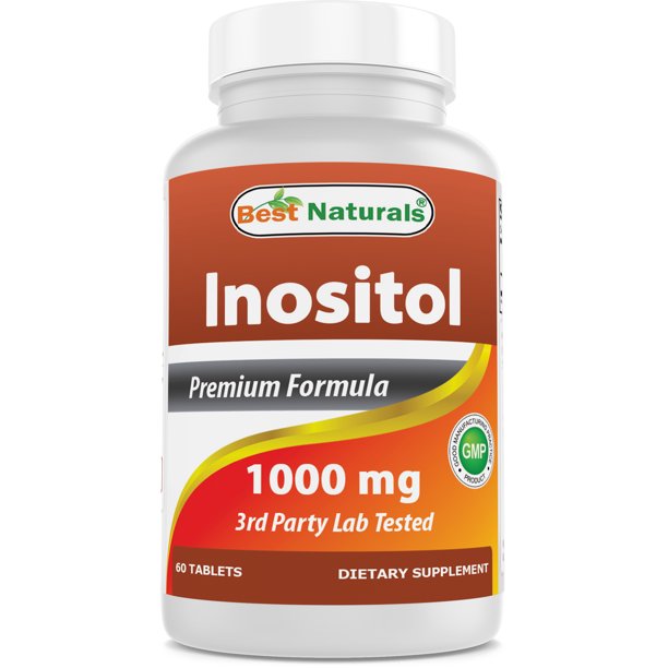Best Naturals Inositol 1000 mg 60 Tablets - Walmart.com - Walmart.com