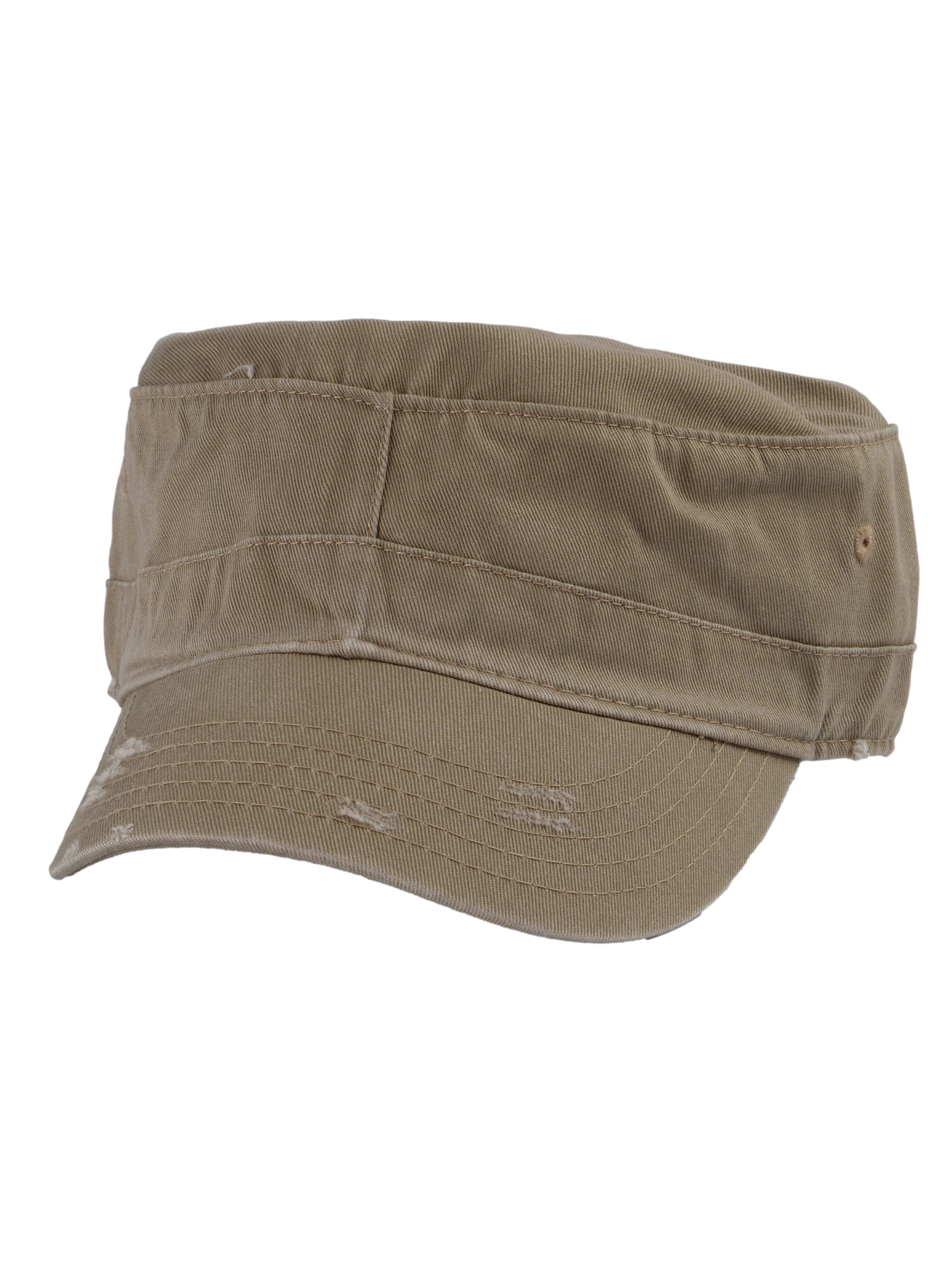 Distressed Washed Vintage Army Cap Military Style Hat, Khaki - Walmart.com