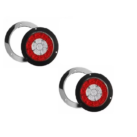 TILIYHELLO 4" Round LED Brake Lights for Trailer, Truck, Trailer ...