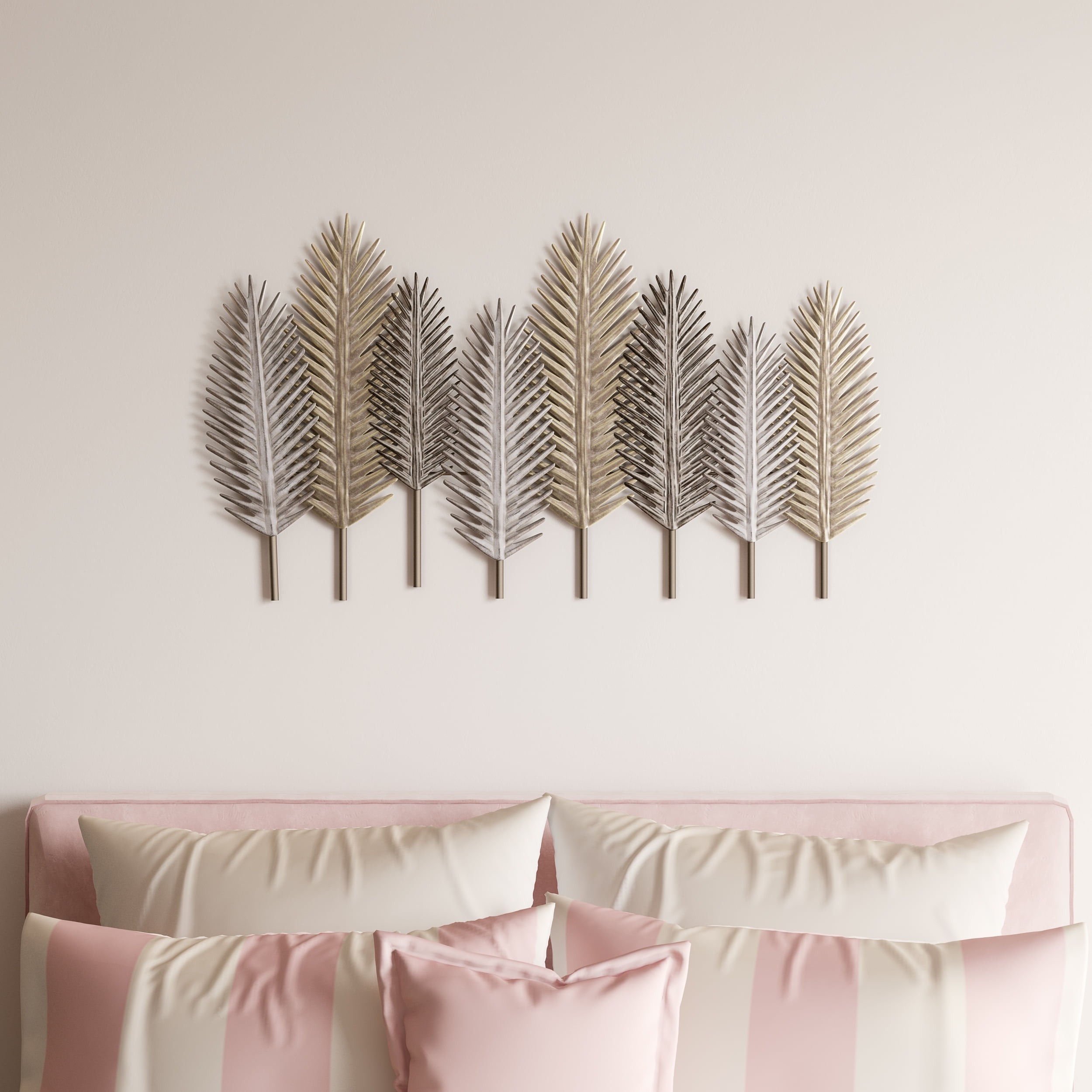 Elwyn Metal Leaf Wall Decor - Walmart.com