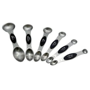 Amco 6-piece Stainless Steel Measuring Spoon Set, Dishwasher Safe ...